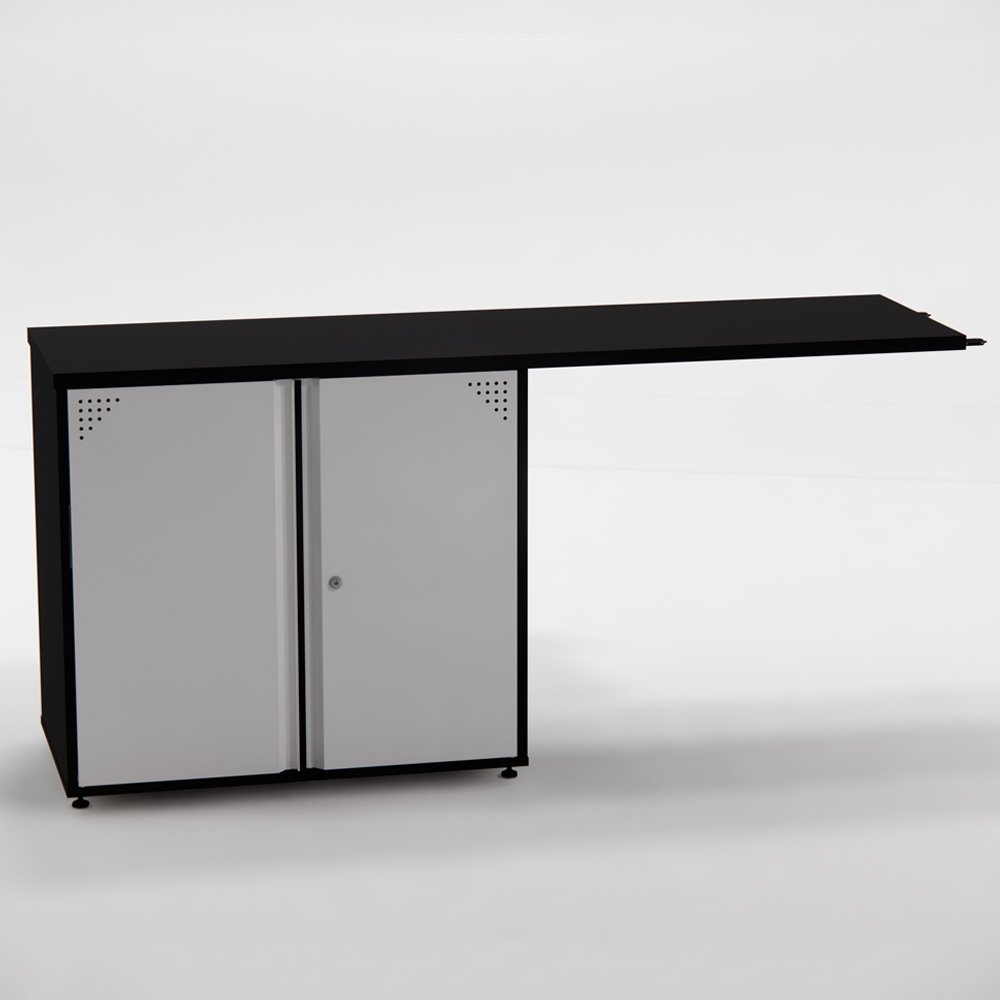 ARMÁRIO BAIXO COM TAMPO EXTENSOR E CONEXÃO 74 CM ARETTO PANDIN | MadeiraMadeira