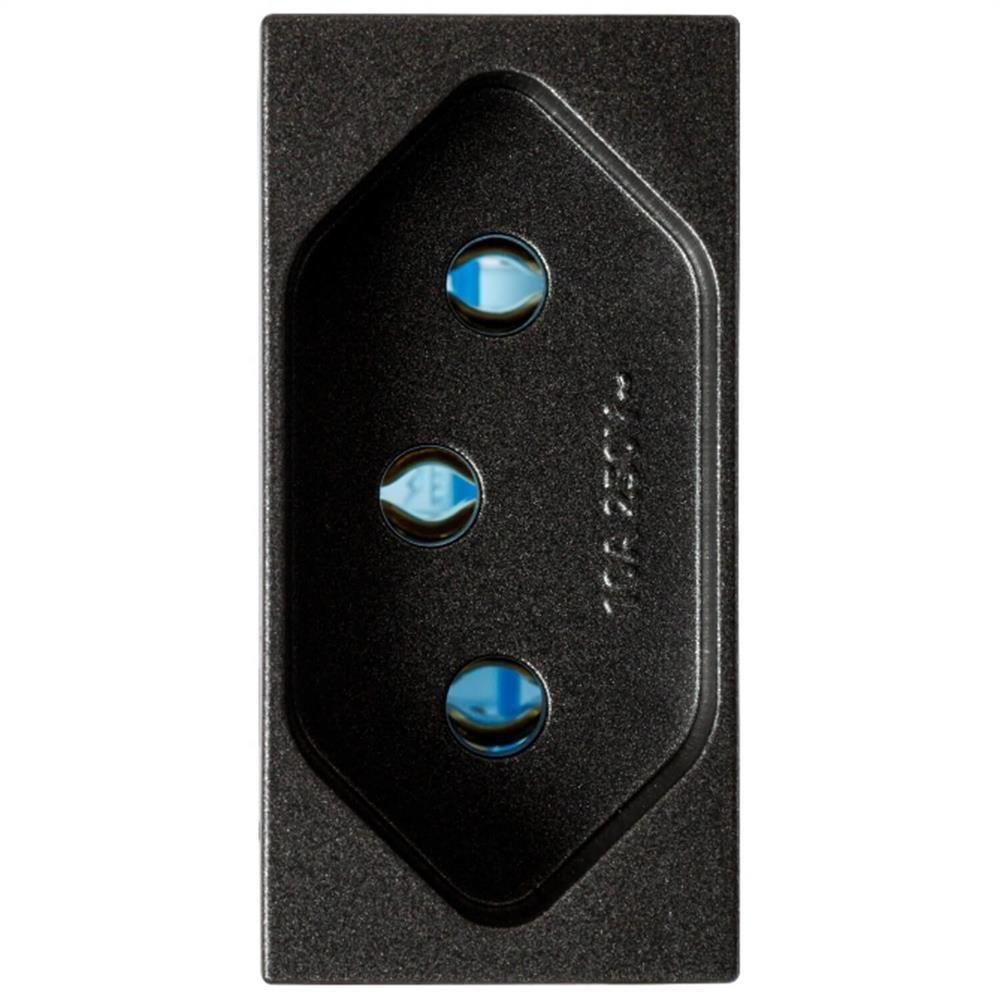 Módulo De Tomada 20A 250V Delta Carbono | MadeiraMadeira