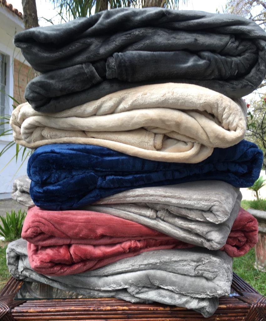 Cobertor Mink Luxo Super Soft Velour - Grafite | MadeiraMadeira