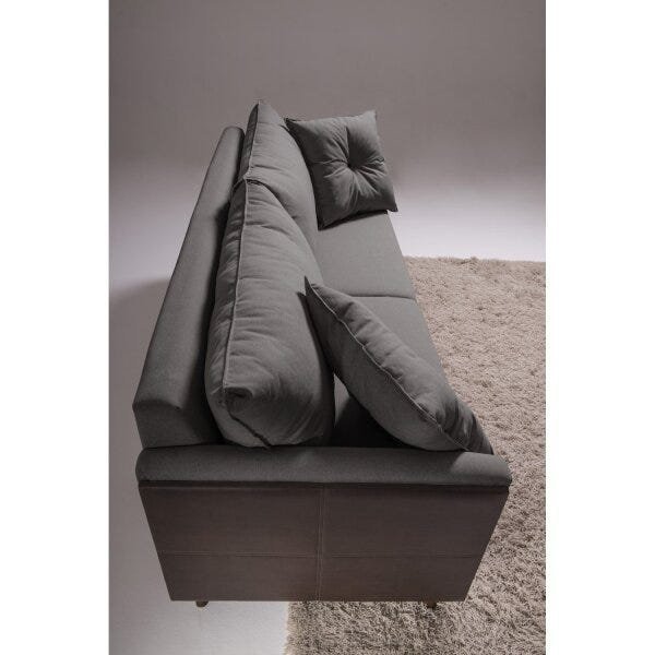 Sofá 3 Lugares 210cm Veludo Gales Sofáni | MadeiraMadeira