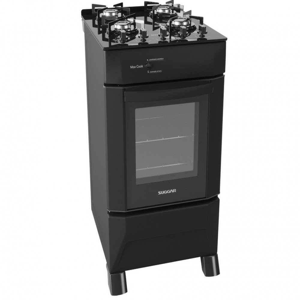 Fogão Max Cook Plus 4 Bocas FGV404PT Suggar | MadeiraMadeira