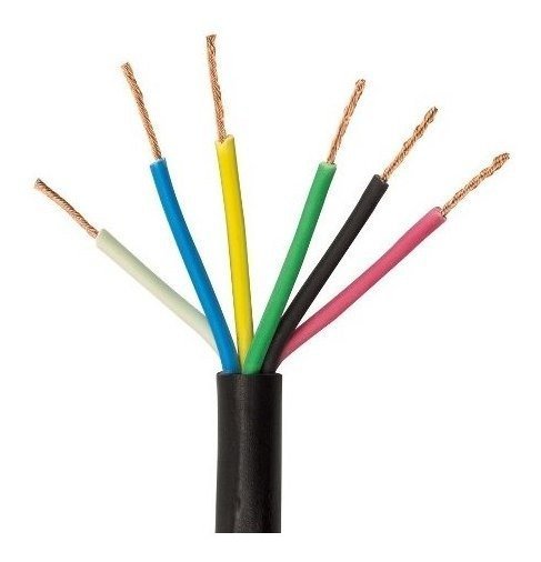 CABO PP DE COMANDO PRETO 6X2,50 MM 40 METROS | MadeiraMadeira