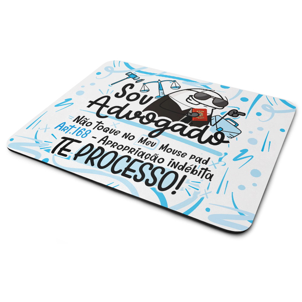 Mouse Pad Profissões - Sou Advogado! Emborrachado | MadeiraMadeira