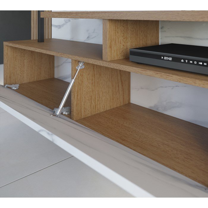 Painel Home Suspenso TV 55 Polegadas Maragogi Calacatta Natura Real CLB ...