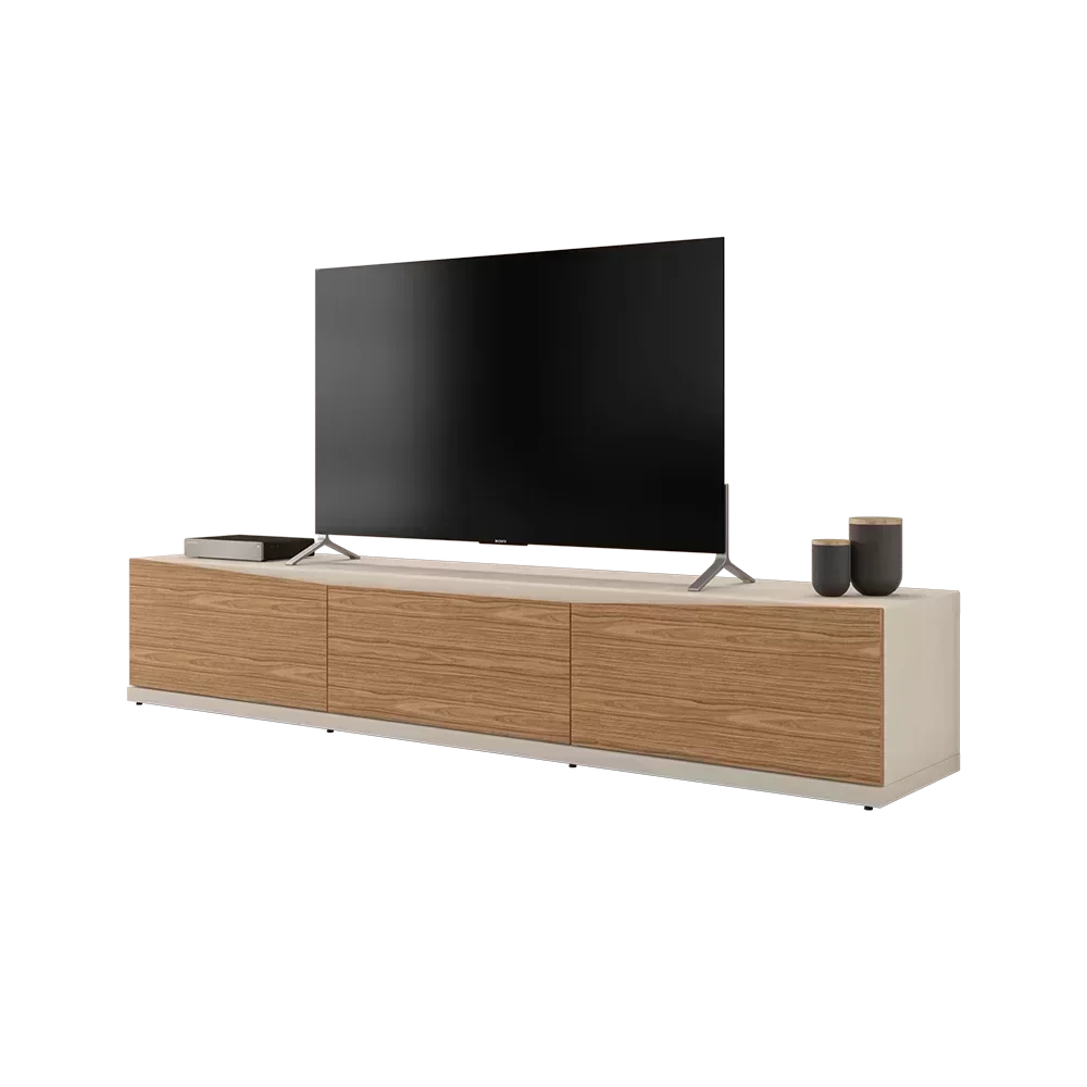 Rack para TV até 72 Polegadas 3 Gavetas 220cm Eros Casa D | MadeiraMadeira