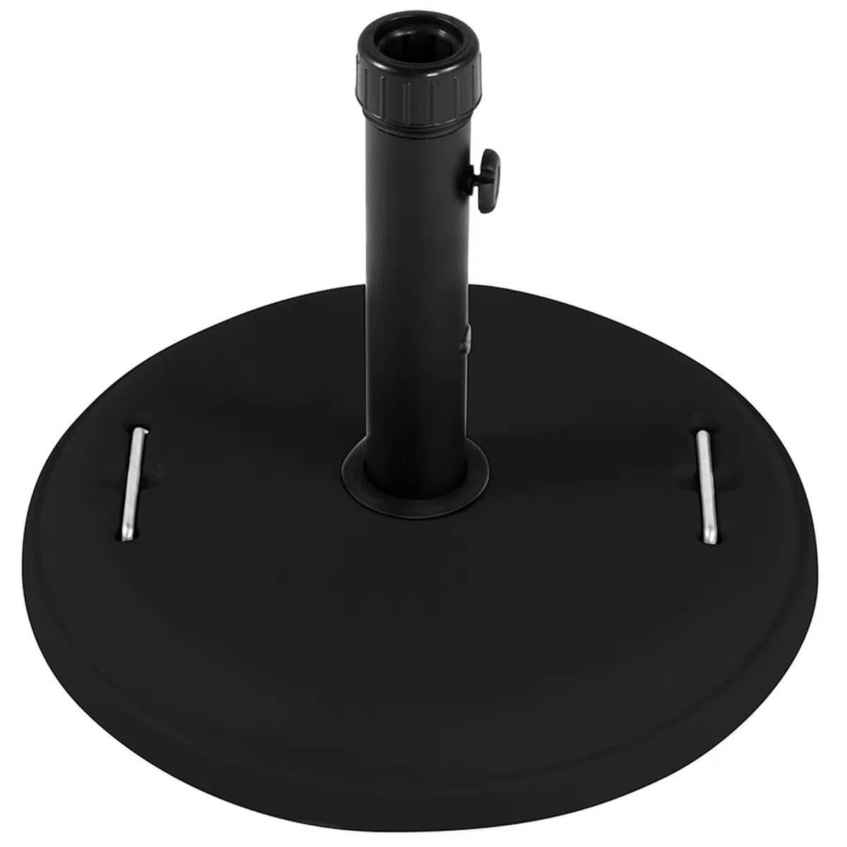 Base para Guarda Sol Ombrelone Sombreiro Concreto 22kg Preto Suporte ...