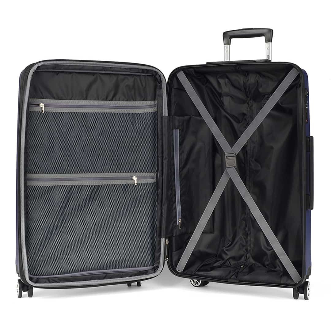 Mala de Viagem Grande em Polipropeleno Milão Marinho com Expansor POLO ...