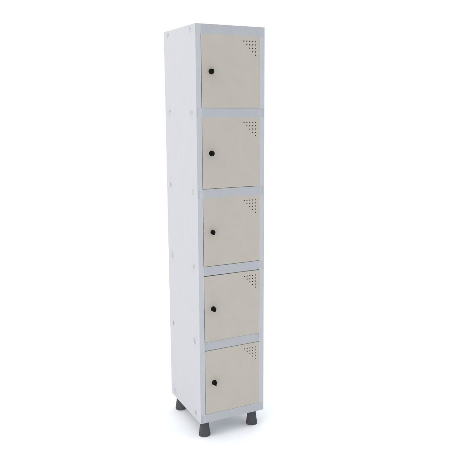 Armário Guarda Volume Locker Roupeiro 5 Portas Aço GRP 501/5 Pandin ...