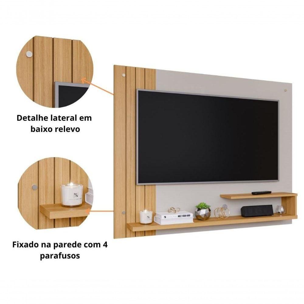 Painel para Tv até 50'' com Prateleira e Nicho Dunas Permobili Off ...