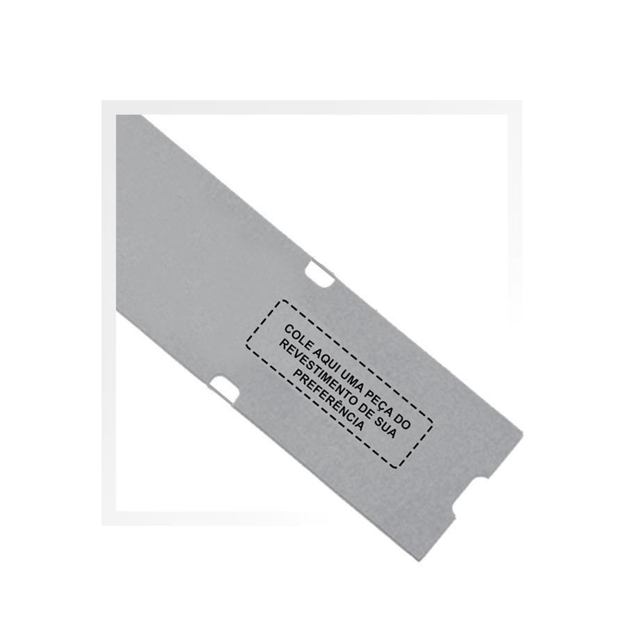 Ralo Mozaik Box Elegante. Inox Escovado. (3.5x7x90cm) | MadeiraMadeira