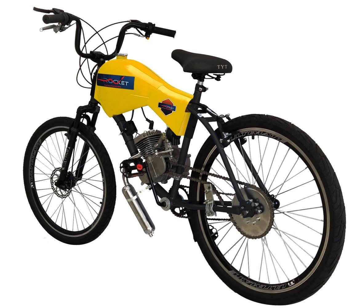 Bicicleta Motorizada 80cc Fr Disc/Susp com Carenagem Rocket ...