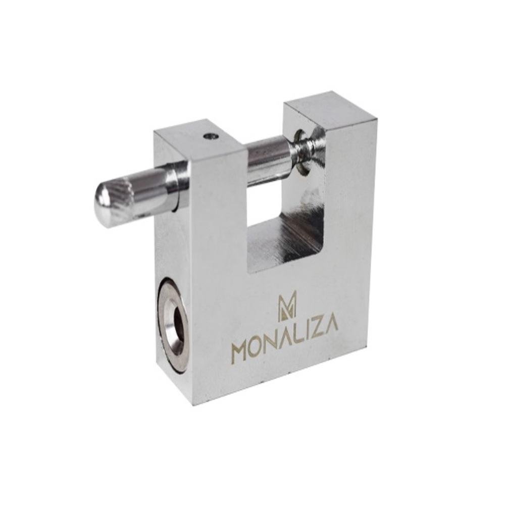 CADEADO GRANDE 50MM BARRA TRANVERSAL BLINDADO ANTI FURTO 4 CHAVES PORTA ...