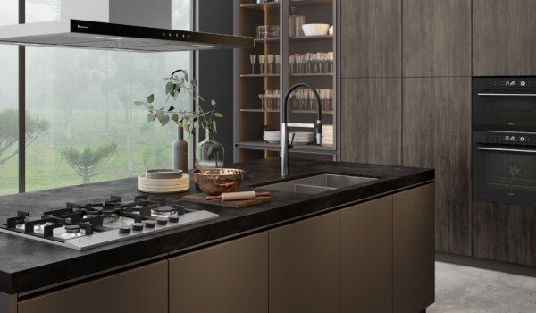 Cooktop Zurique Aço Inox 70cm Gás 5 Bocas de Bacco | MadeiraMadeira