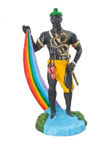 Imagem Orixa Oxumare Escultura Resina Estatua 25 Cm | MadeiraMadeira