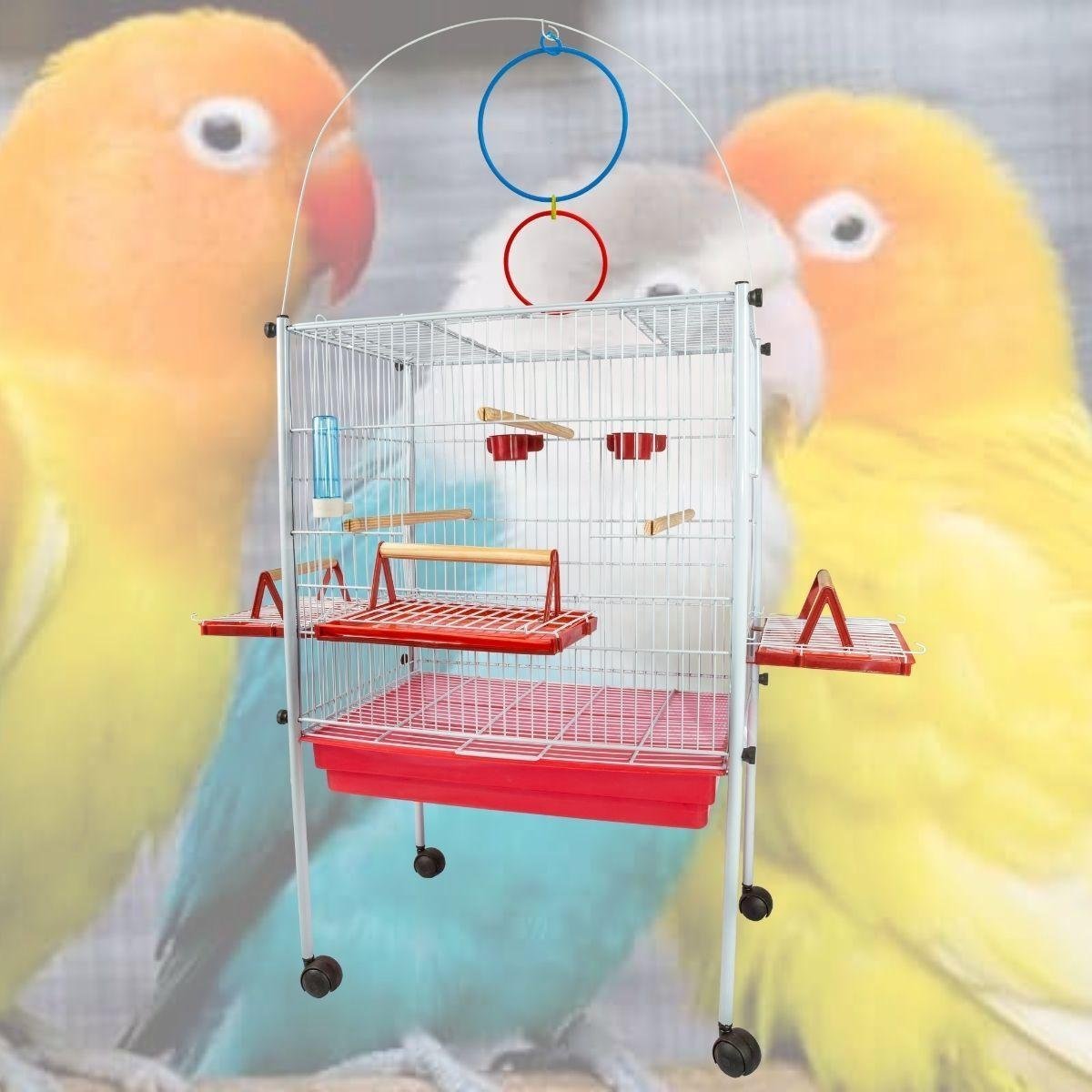 Gaiola Grande Viveiro Calopsitas Periquitos Criador Triplex ...