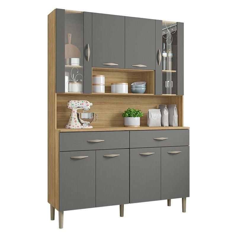 Kit Cozinha Golden 8 Portas Freijó Gris - Kits Paraná | MadeiraMadeira