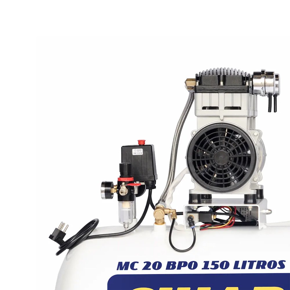 Compressor de Ar Odontológico MC 20 BPO RV 20 PCM 150L Sem Óleo ...