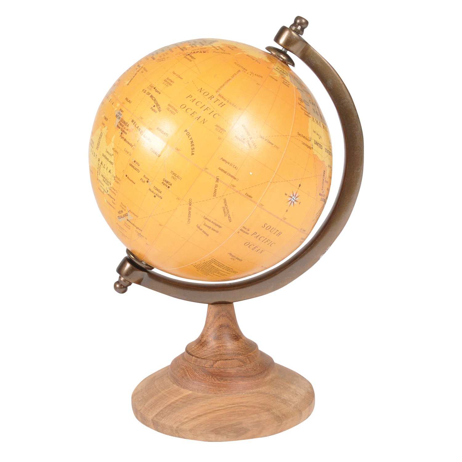 Globo Decorativo em Marrom 26cm | MadeiraMadeira