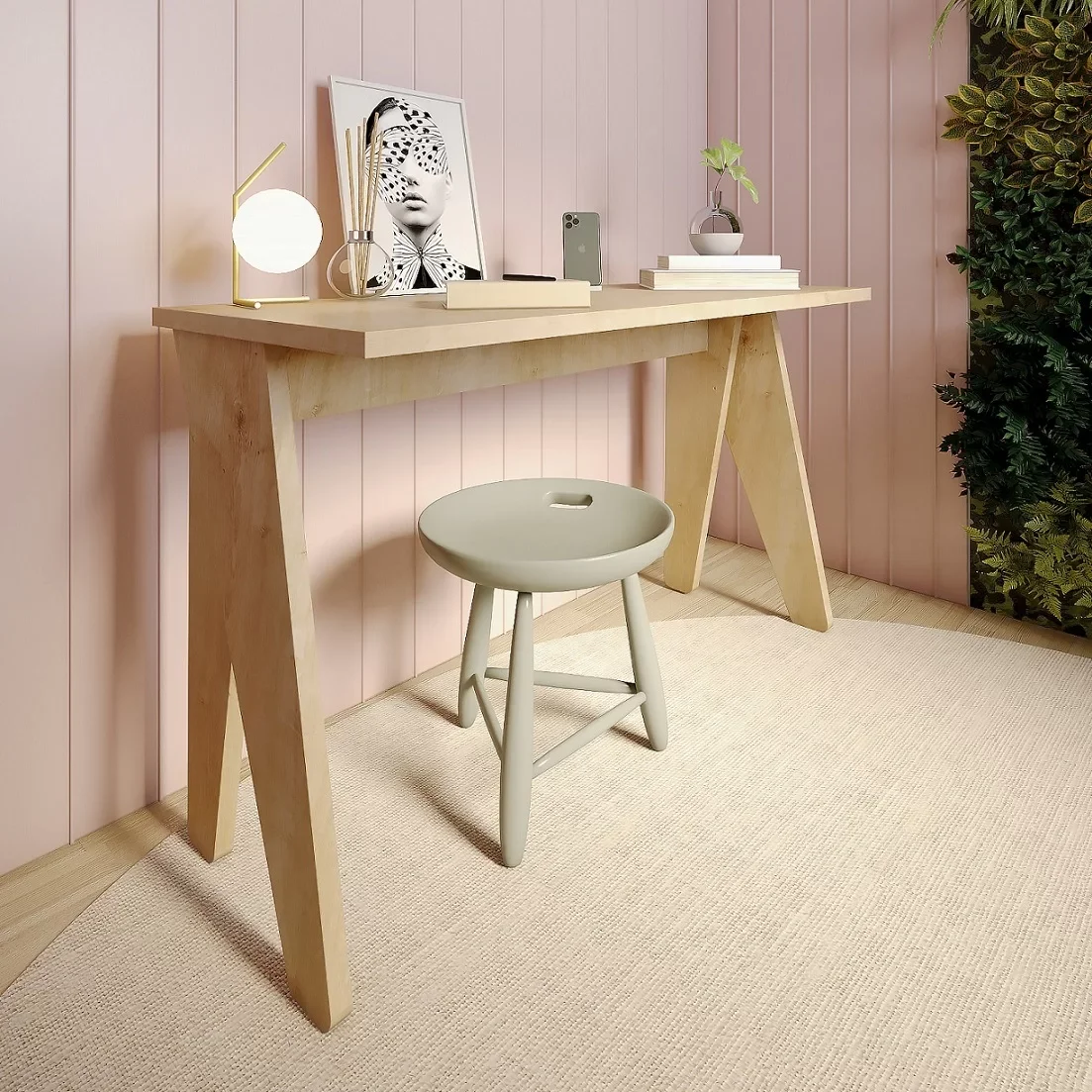 Escrivaninha 120cm Magnólia | MadeiraMadeira