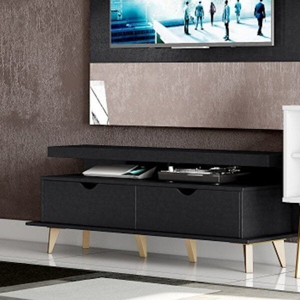 Rack 2 Gavetas 130cm para TV até 55 Polegadas Evoque Falkk | MadeiraMadeira