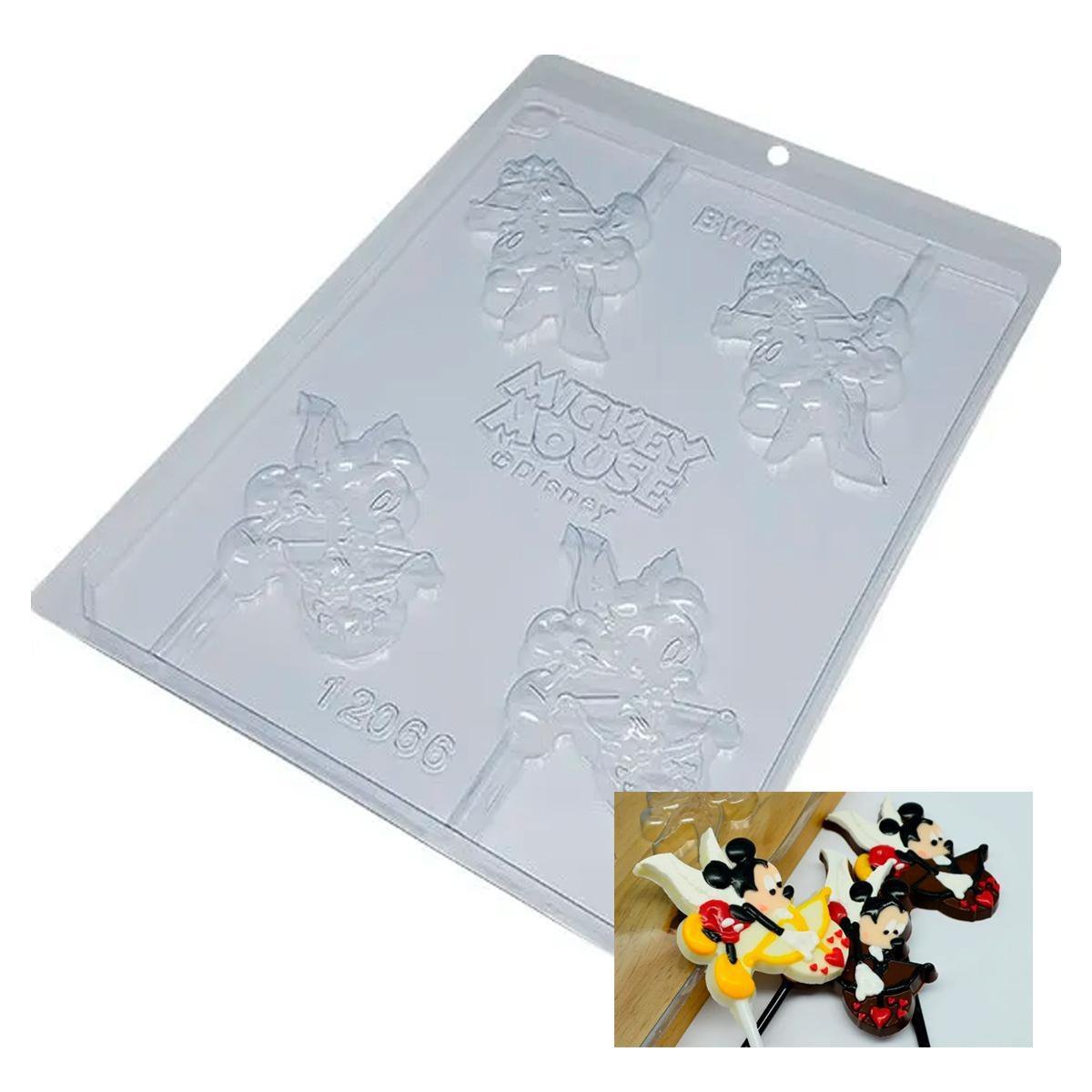 10Un Formas Acetato Bwb Pirulito Mickey Cupido Love | MadeiraMadeira