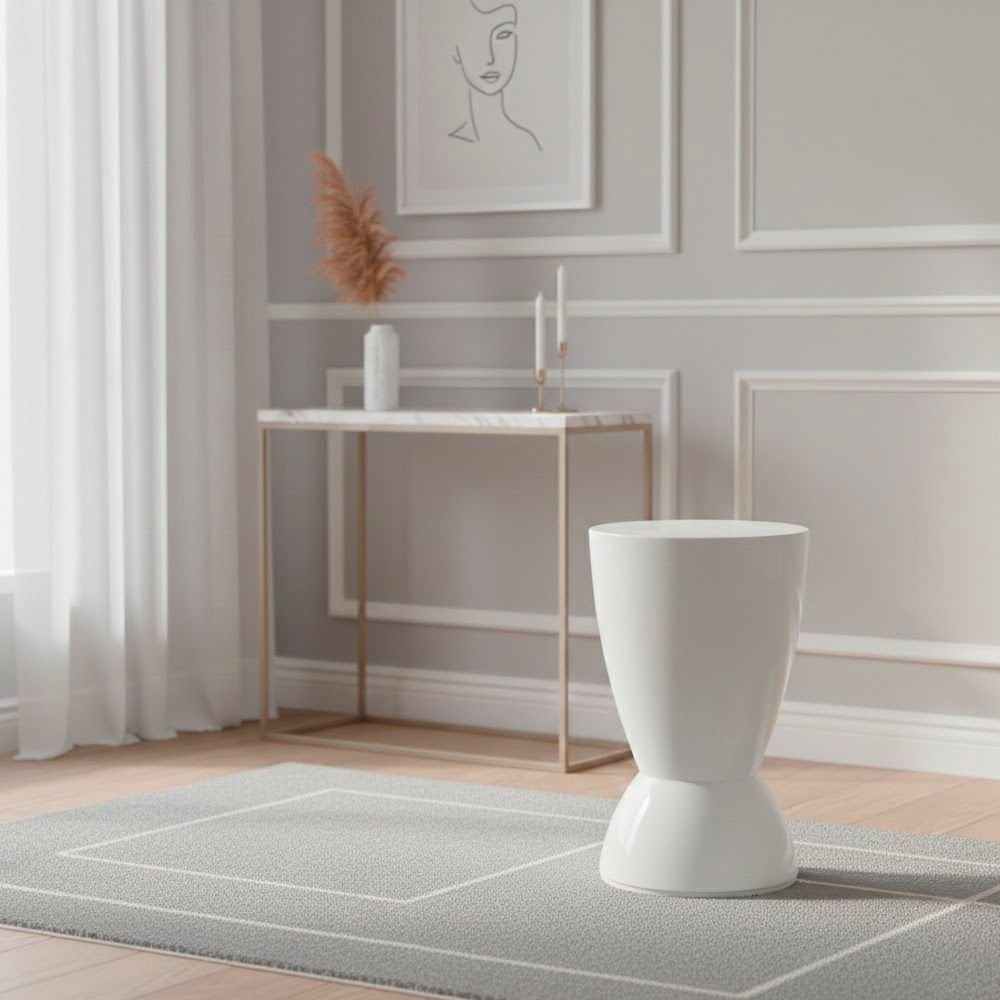 Banqueta Circular Argo Branco | MadeiraMadeira