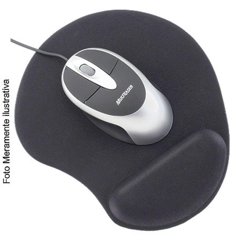 Mouse Pad Gel Preto Ac024 | MadeiraMadeira