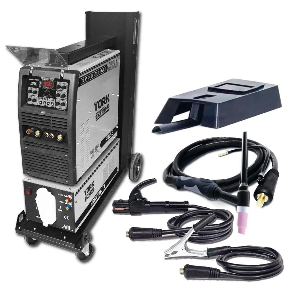 Máquina De Solda Inversor 350A Touch 350 Ac/Dc + Cooler + Carrinho Supertork | MadeiraMadeira