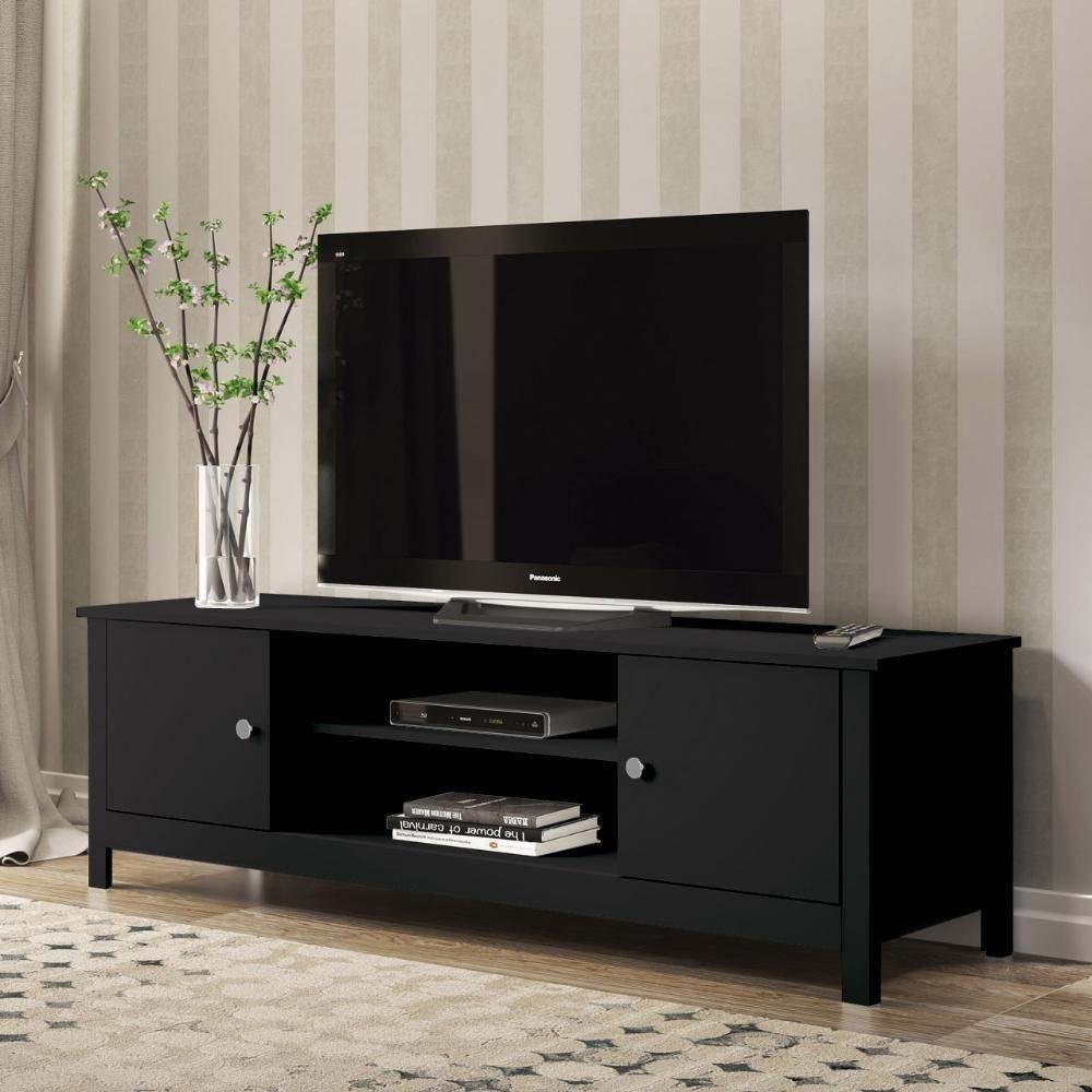 Rack 2 Portas Ditália R-606 Preto | MadeiraMadeira