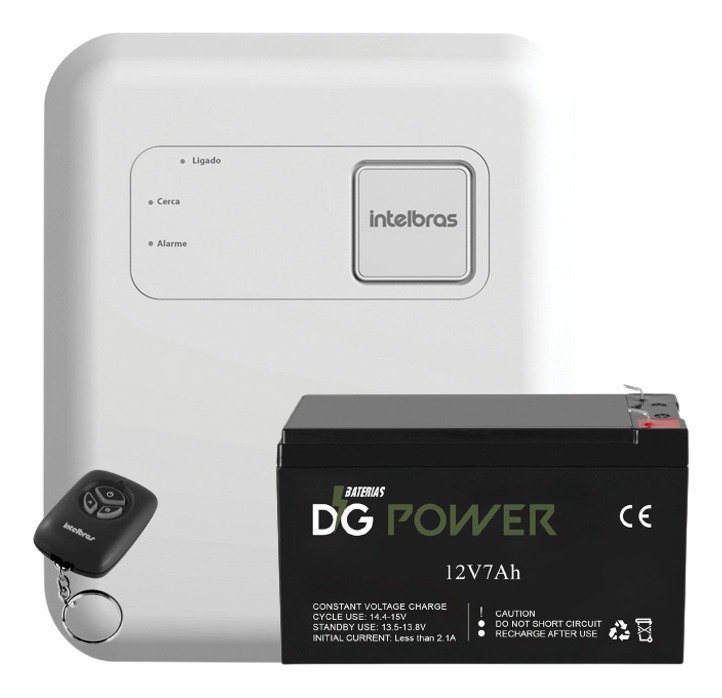 Central Choque Cerca Elétrica Intelbras Elc 3012 2 Controles Sirene e ...