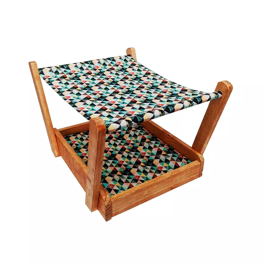 Cama e Rede Para Cães e Gatos Geométrica | MadeiraMadeira