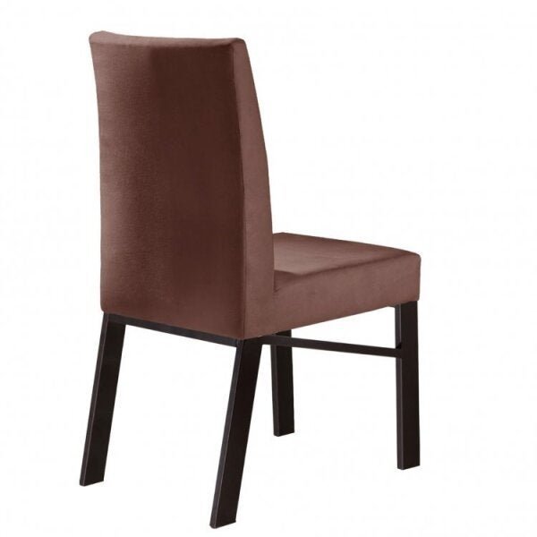 Conjunto Mesa de Jantar Hera 4 Cadeiras Estofadas Pés Metálicos Apolo ...