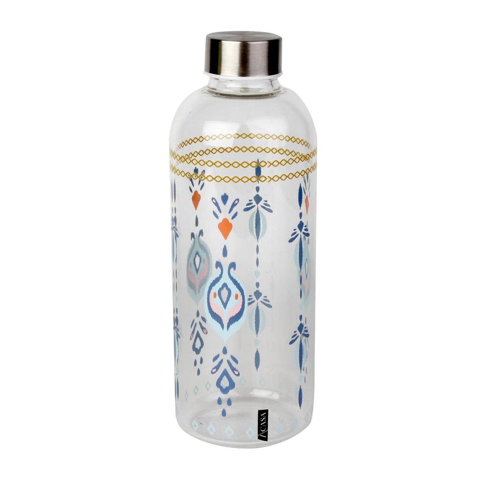Garrafa de Vidro Multicolor 910ml - A\CASA | MadeiraMadeira