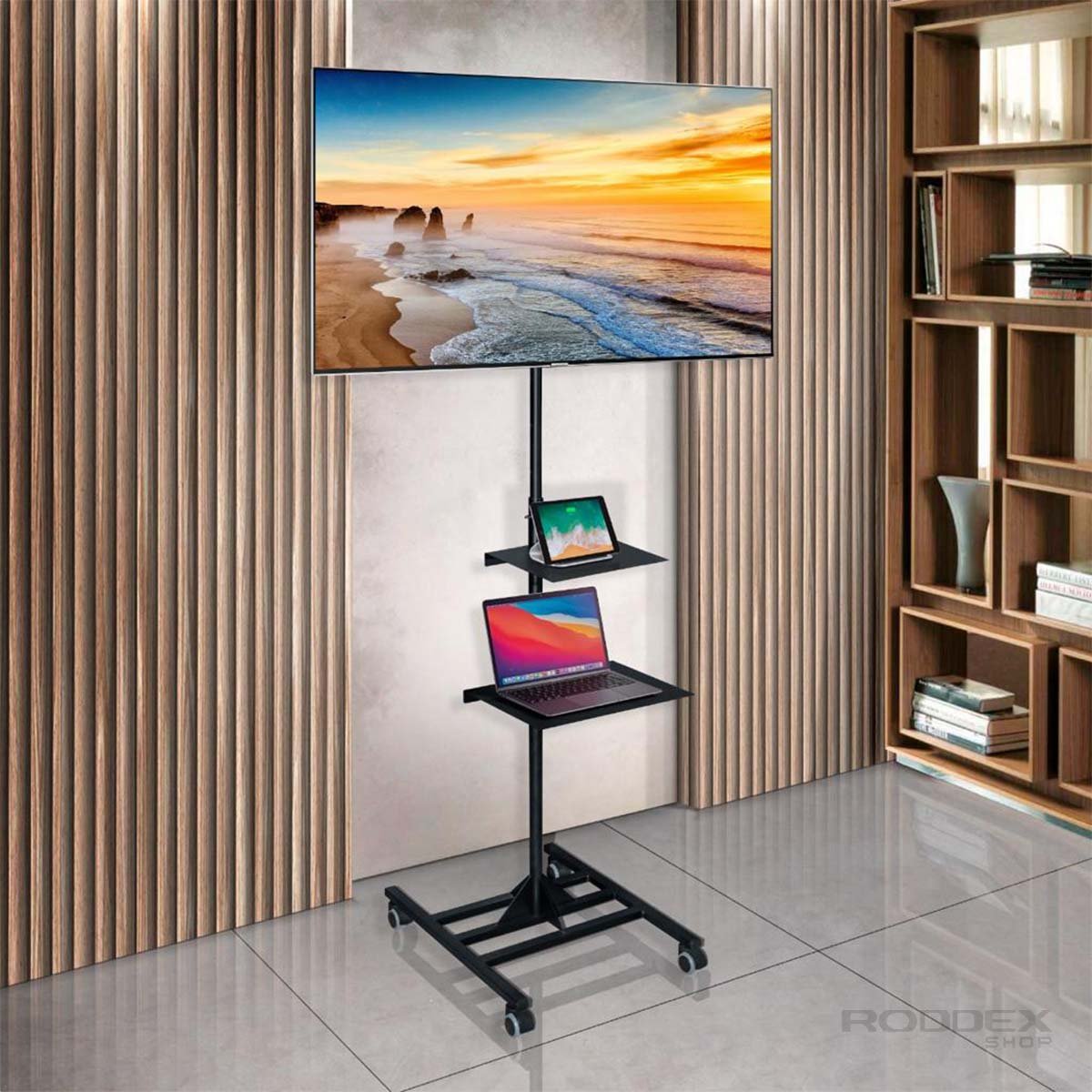 Suporte Pedestal Ajustável para TV ou Monitor | MadeiraMadeira