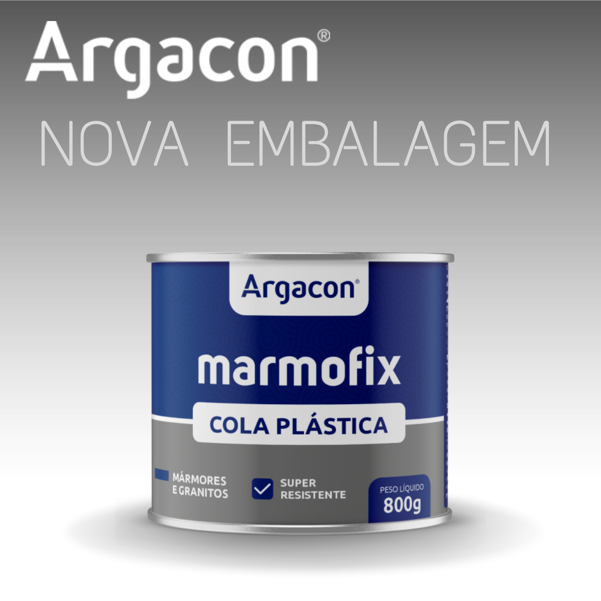 Kit 03 Cola Plástica Para Porcelanato Mármore Argacon 800gr ...