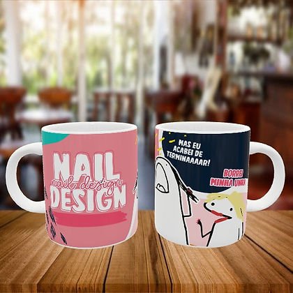 Caneca Personalizada Flork Profissão Nail Design | MadeiraMadeira