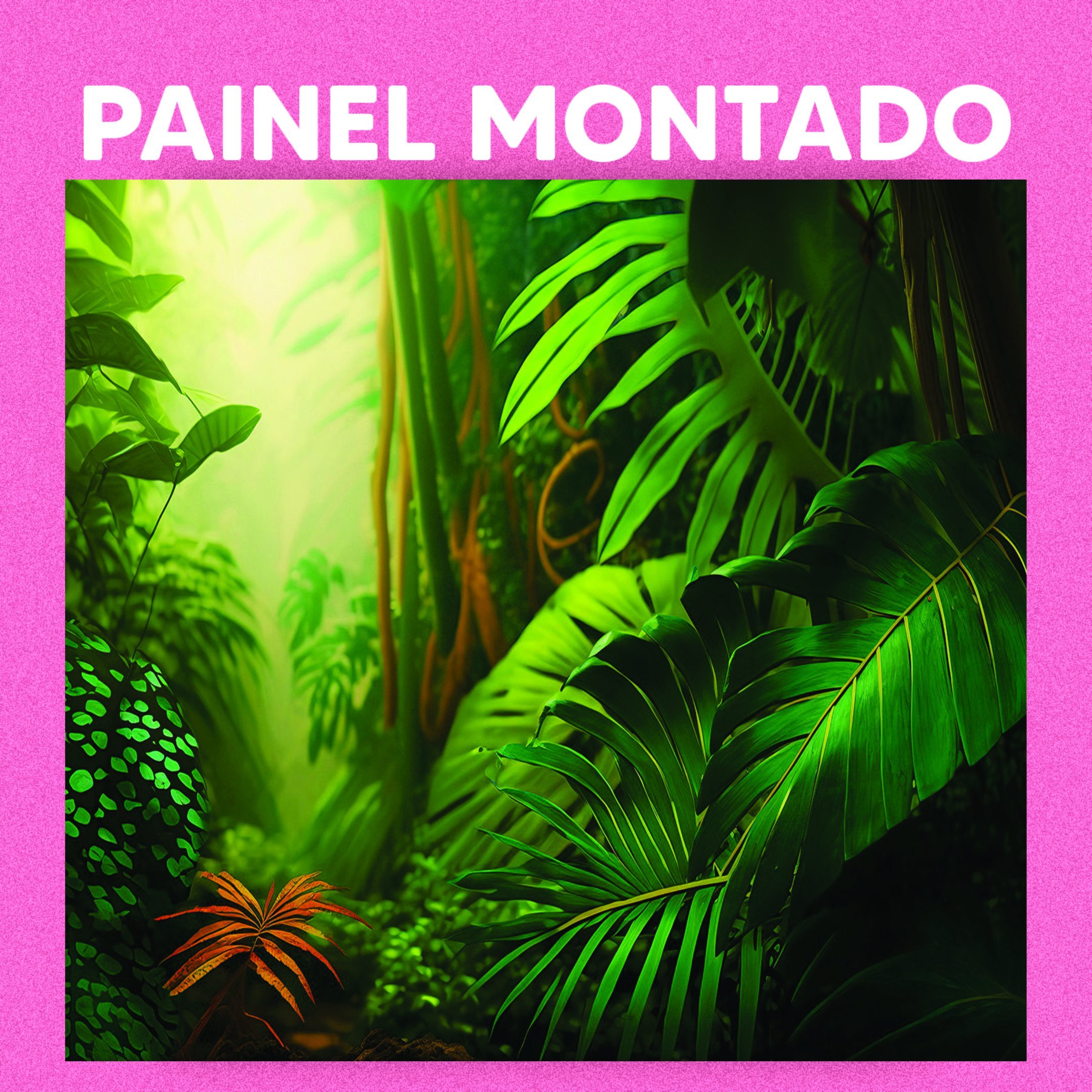 Papel de Parede 3D Painel 3,5M Folha Floresta Tropical Vivo Jadim ...