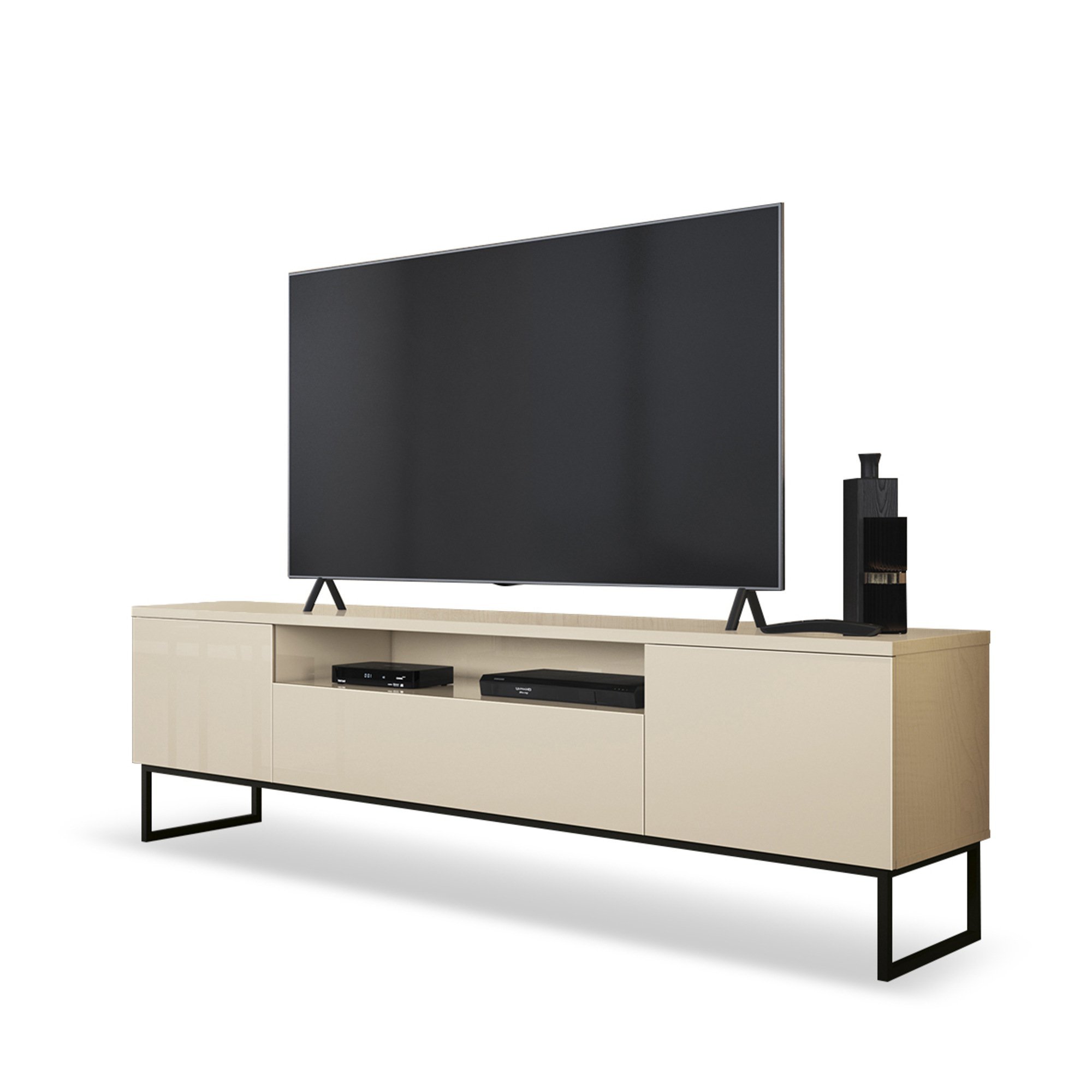 Rack para TV Austin 200cm Off White EDN Móveis | MadeiraMadeira