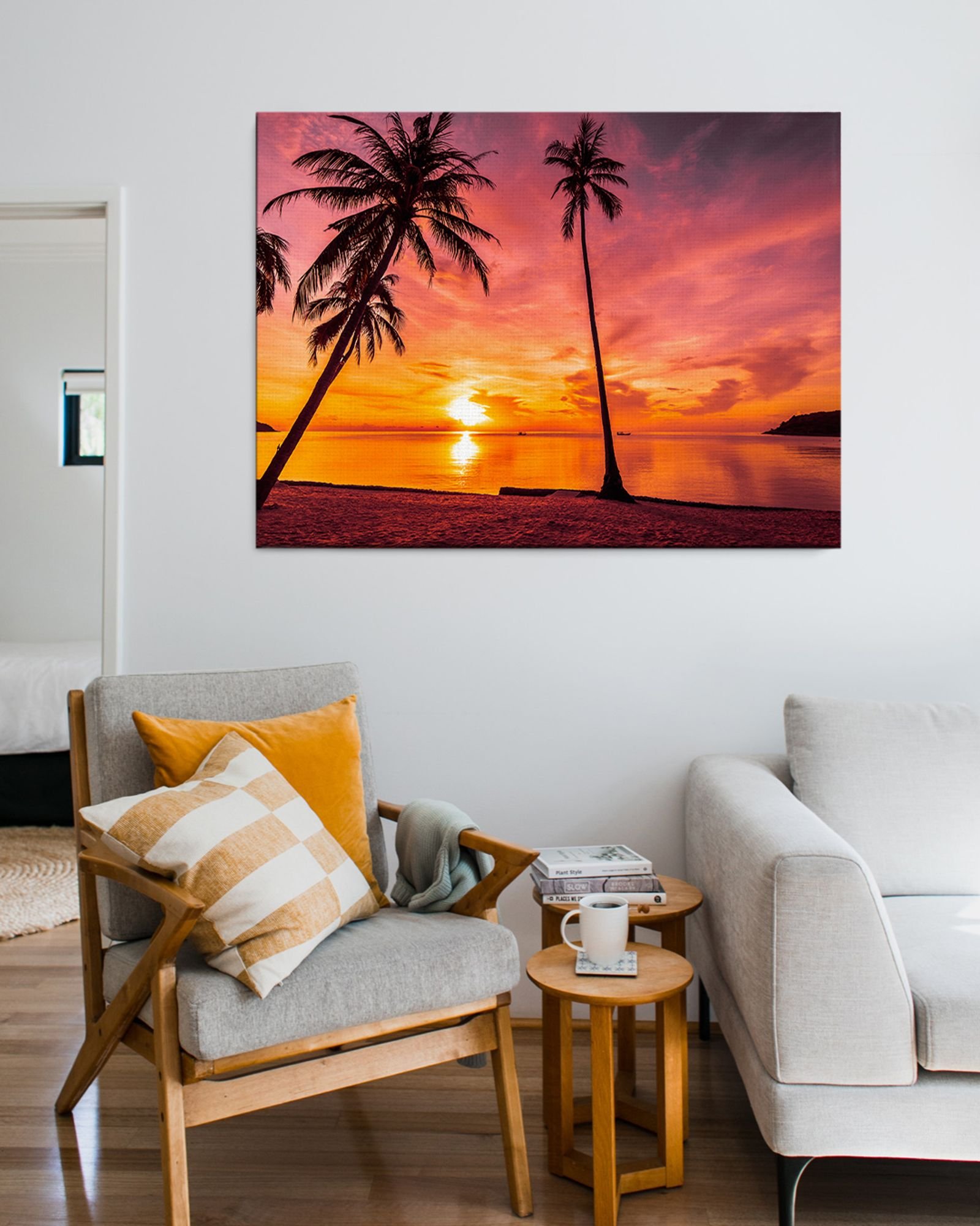 Quadro Decorartivo Paisagem Coqueiro 60x90 - Foto Paulista | MadeiraMadeira