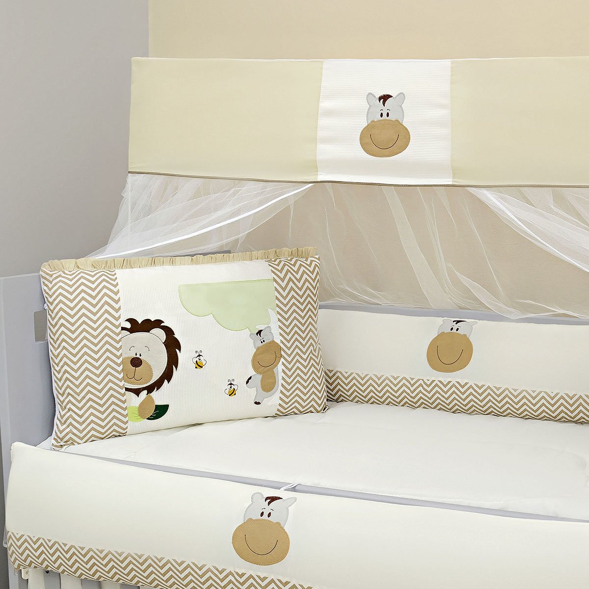 Kit Berco 10 Peças Sonho Floresta Fendi 100% Algodão Balu Baby ...