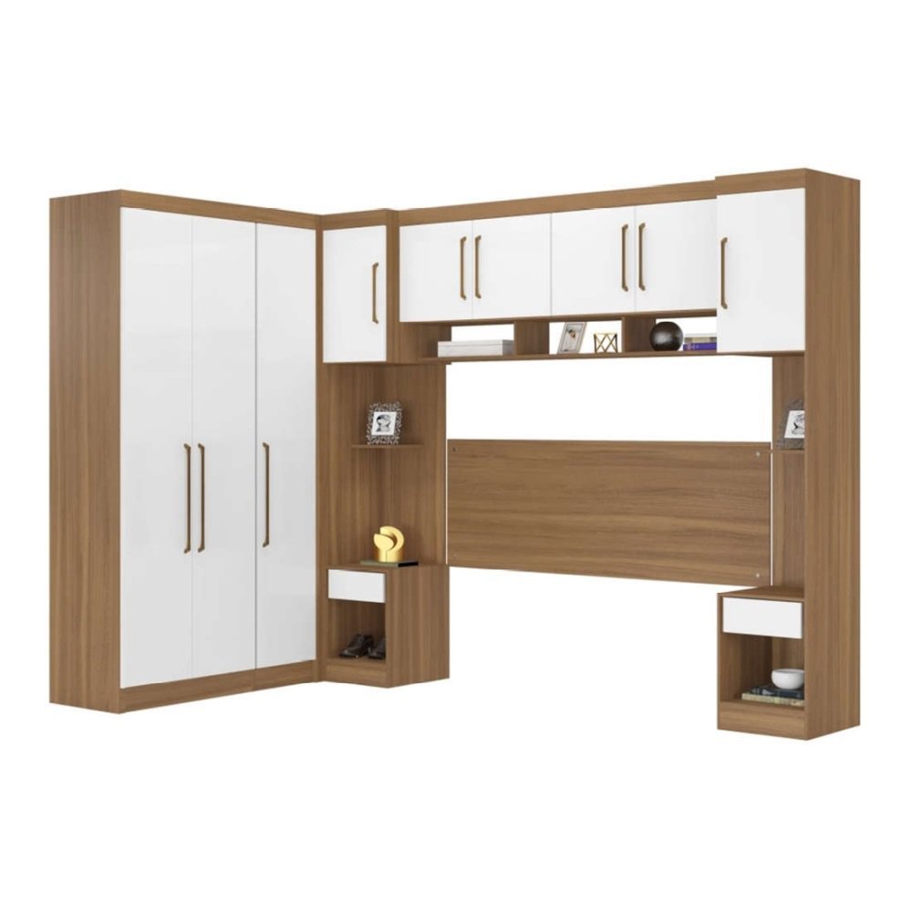 Jogo de Quarto Casal Completo Modulado Módena 16 - Demóbile - Amêndola ...