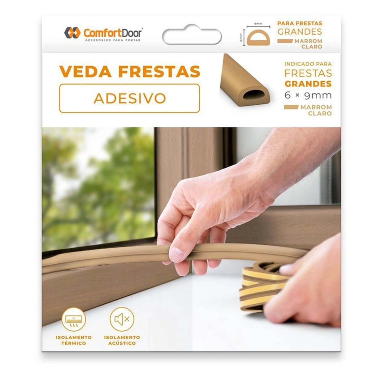 Veda Frestas para Portas e Janelas 6 Metros Veda Adesivo para Frestas ...