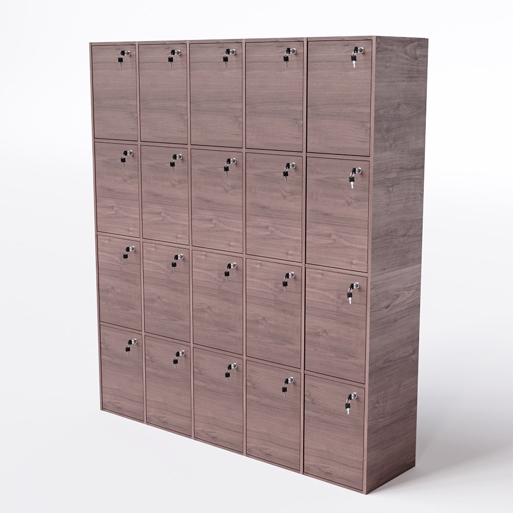 Armário Locker Guarda Volumes 20 Portas com Chave | MadeiraMadeira