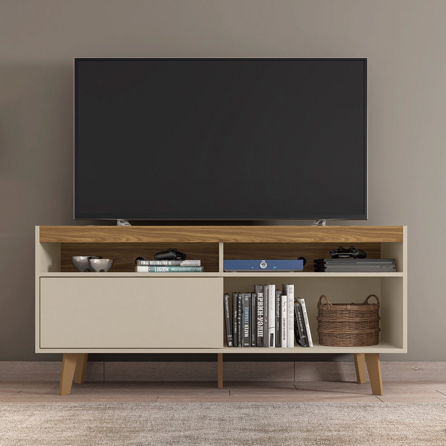 Rack para TV até 52 Polegadas 1 Porta Noah Caemmun | MadeiraMadeira