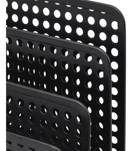 Porta Documentos De Mesa - Importado - Metal Preto - Oikos | MadeiraMadeira