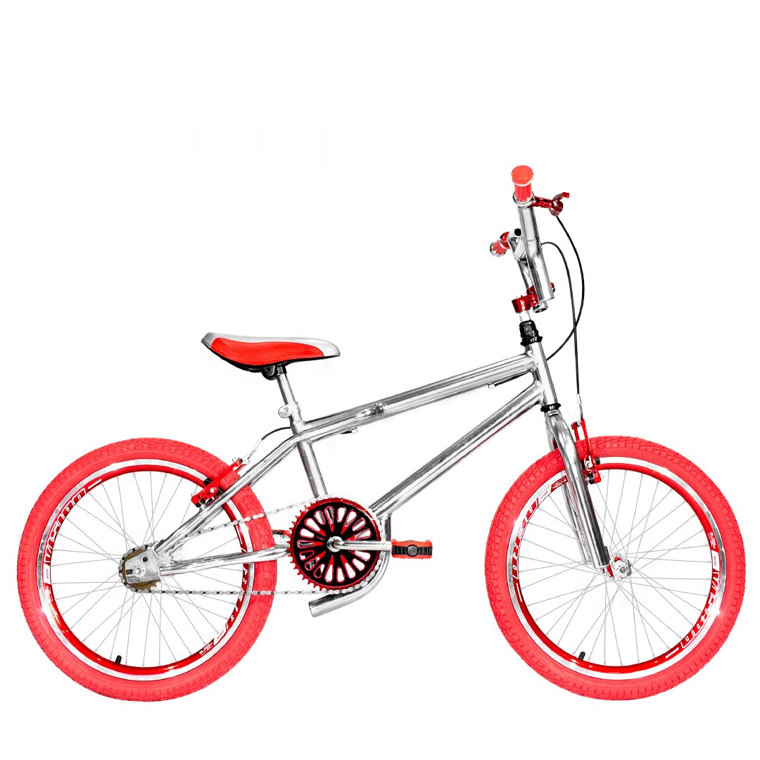 Bicicleta Infantil Masculina Aro 20 Cross Cromada Flexbikes Cromada e ...