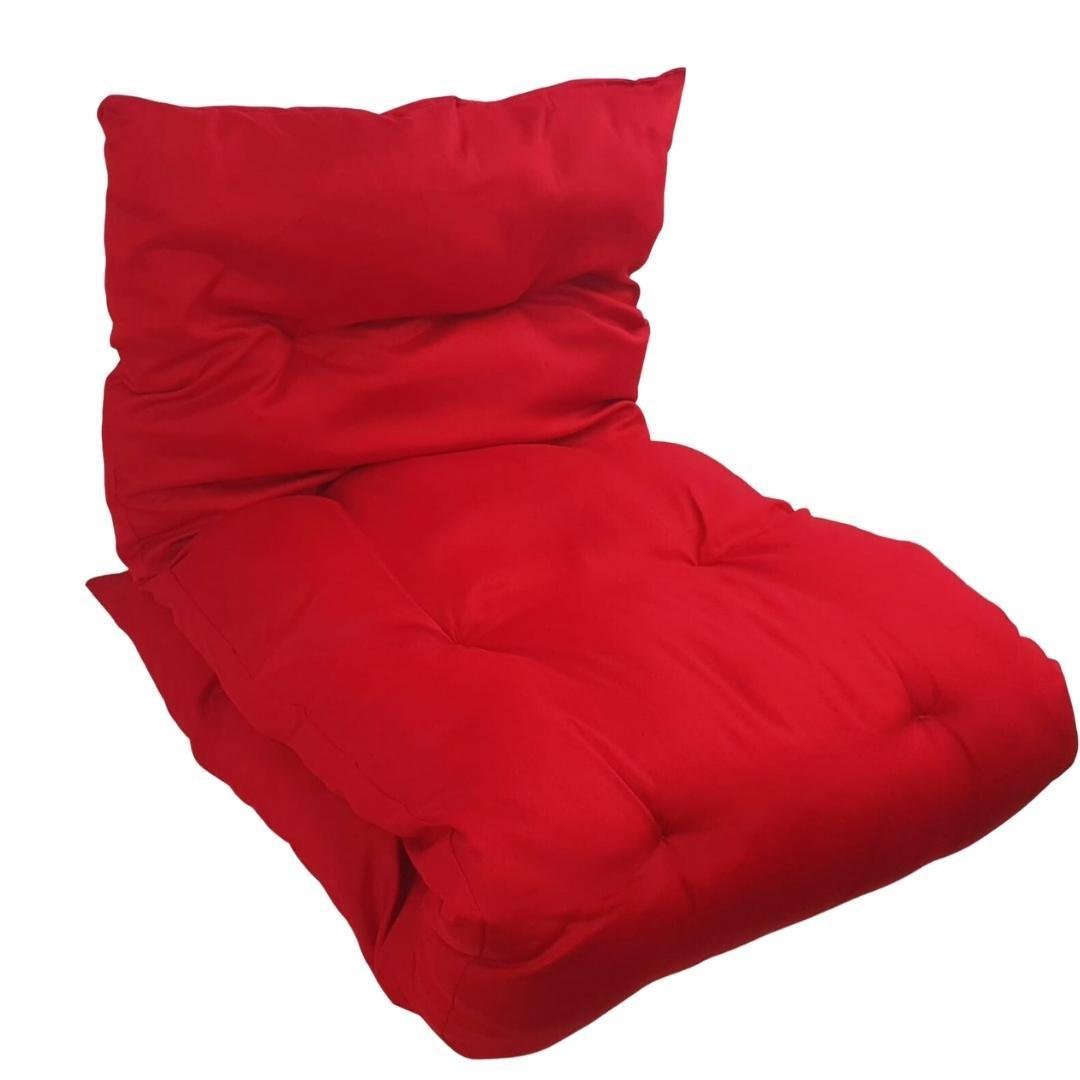 Futon Poltrona 60x170 Cores Diversas Cor:vermelho | MadeiraMadeira