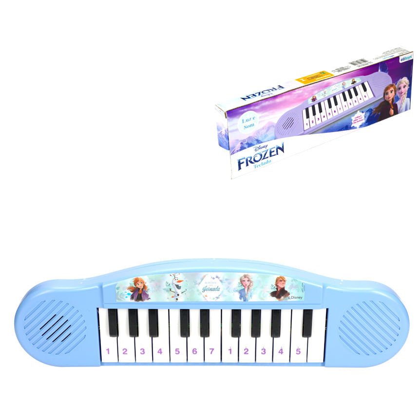 Teclado Frozen em Caixa Etitoys | MadeiraMadeira