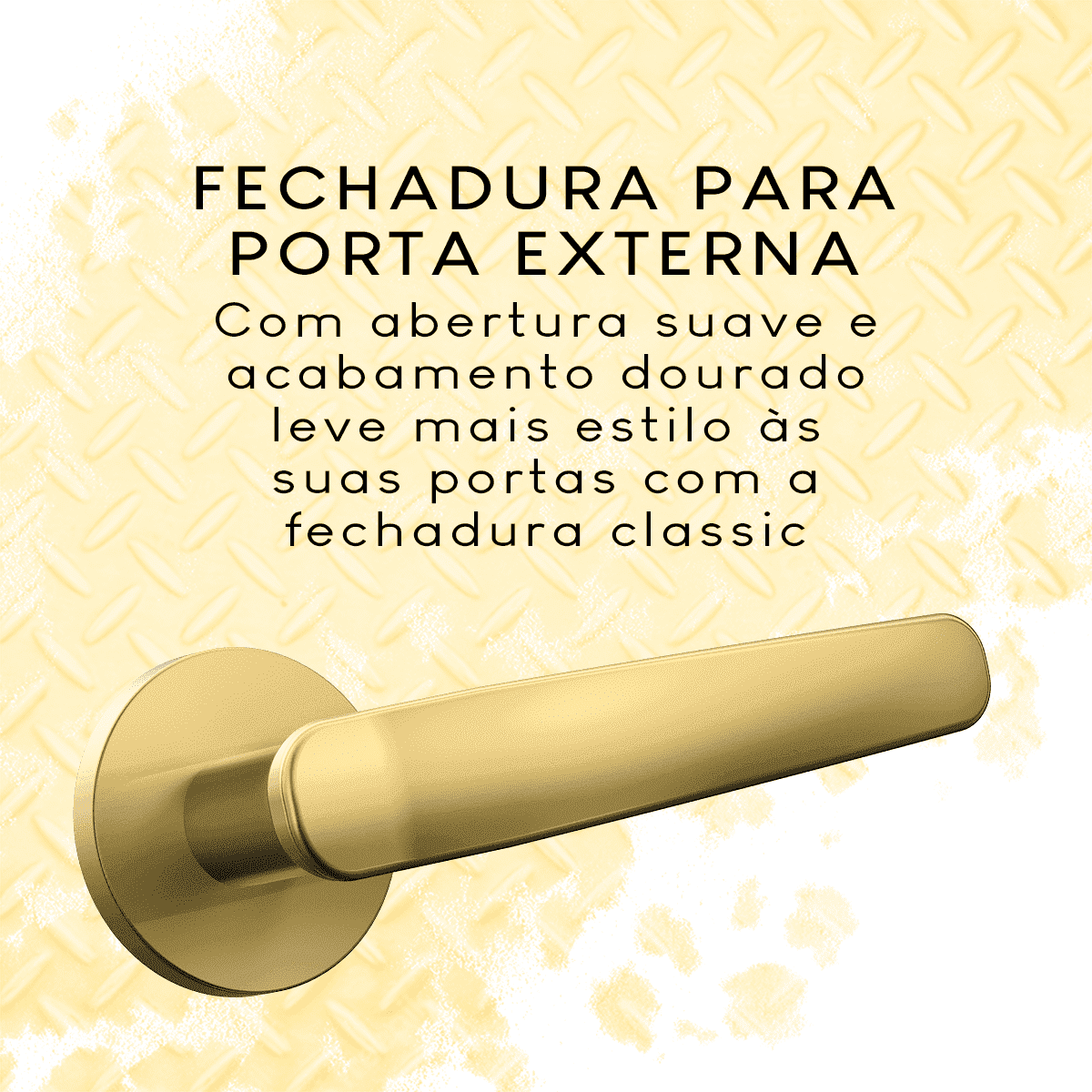 Fechadura para Porta Madeira Interna Broca 55mm Dourado Stam Fechadura ...