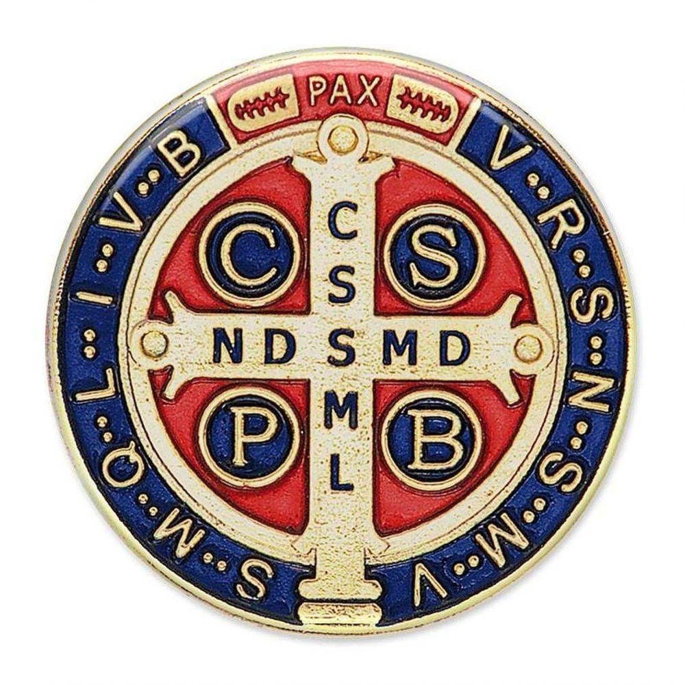 Adesivo Medalha de São Bento Colorido Auto Relevo grande | MadeiraMadeira